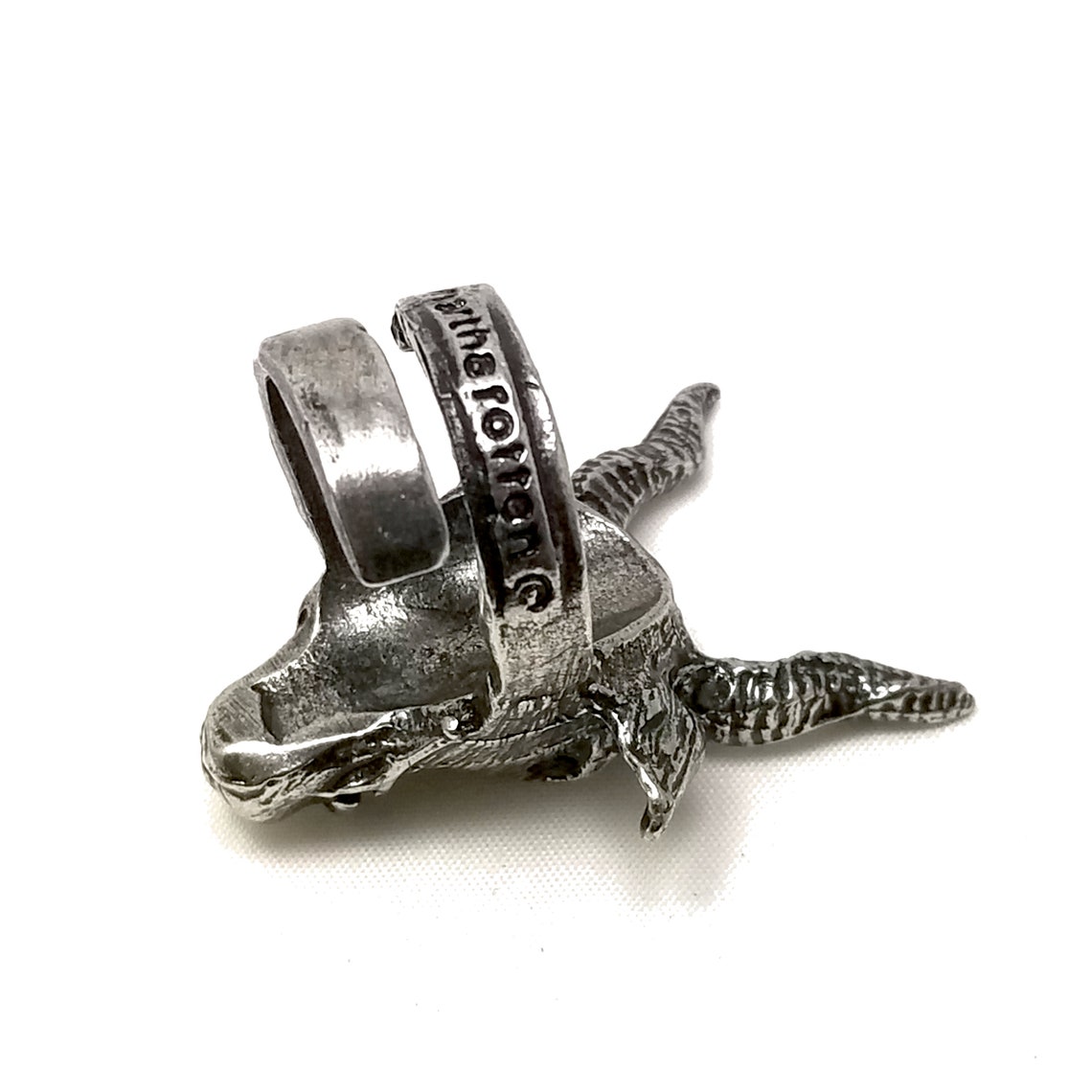 Goat Ring. Large Goat Ring. Goat. Dark Lord. Wiccan. Pagan. Witchy ...