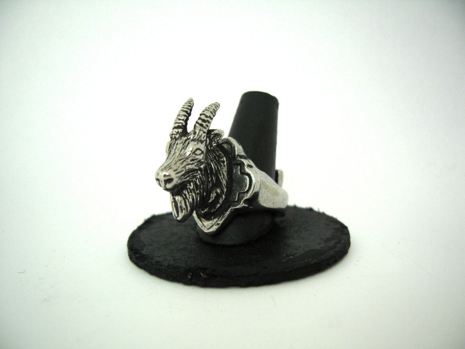 Goat Ring. Mounted Goat. Taxidermy. Gothic | Etsy