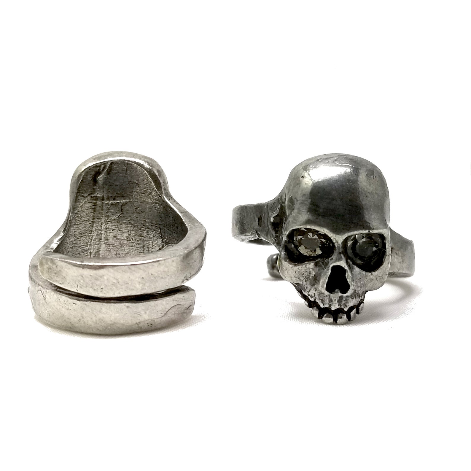 Small Skull Ring. Plain Skull Ring. Day of the Dead. Dia De Los Muertos ...