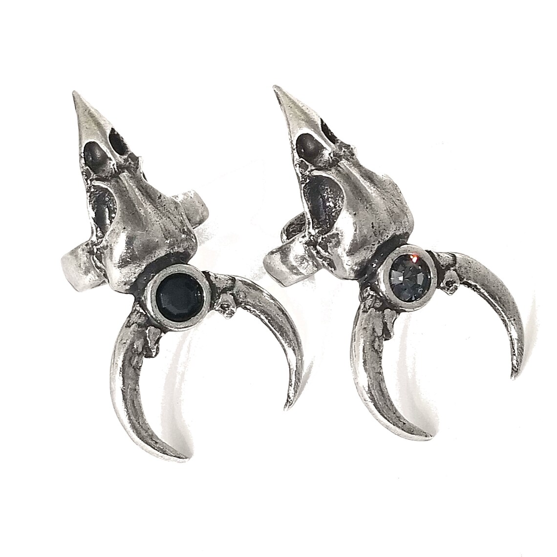 Moon Sparrow Ring. Bird Skull. Bird Claws. Owl Claws No Christmas ...