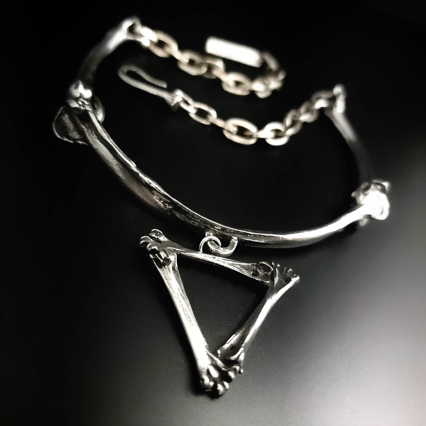 Bone Choker. Bone Collar. Bone Necklace. Bird Bones. Raven Bones. DBN ...