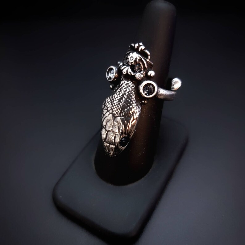 Rat Snake Ring. Snake Head Ring. Made to Order - Etsy