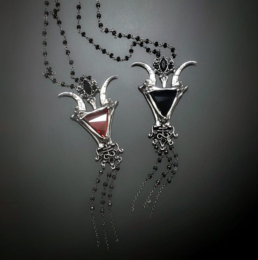 Crystal Baphomet Necklace. Made to Order - Etsy
