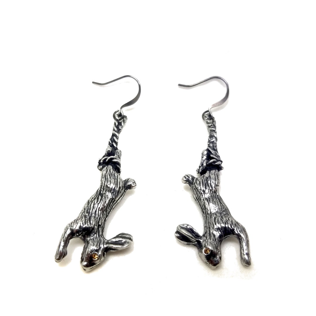 Dinner Bunny Ear Wires. Rabbit Earrings. Rabbit Ear Wire. Bunny ...