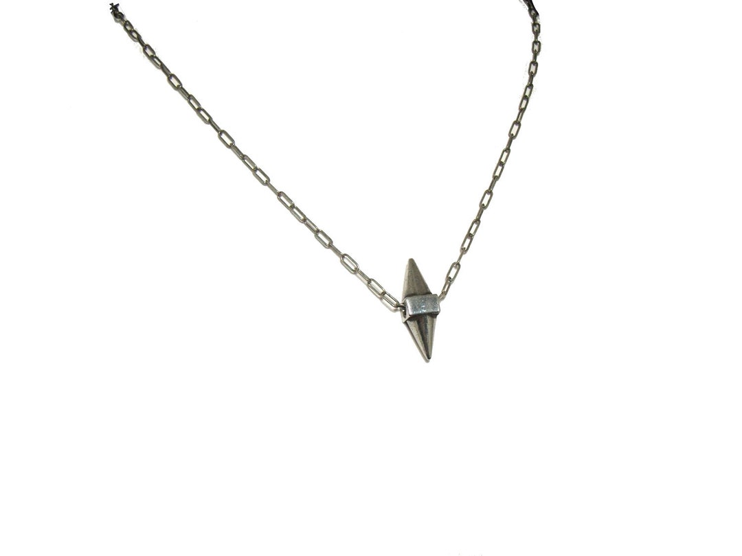 Single Spike Necklace. Spike Necklace. Punk Necklace. Stud Necklace ...