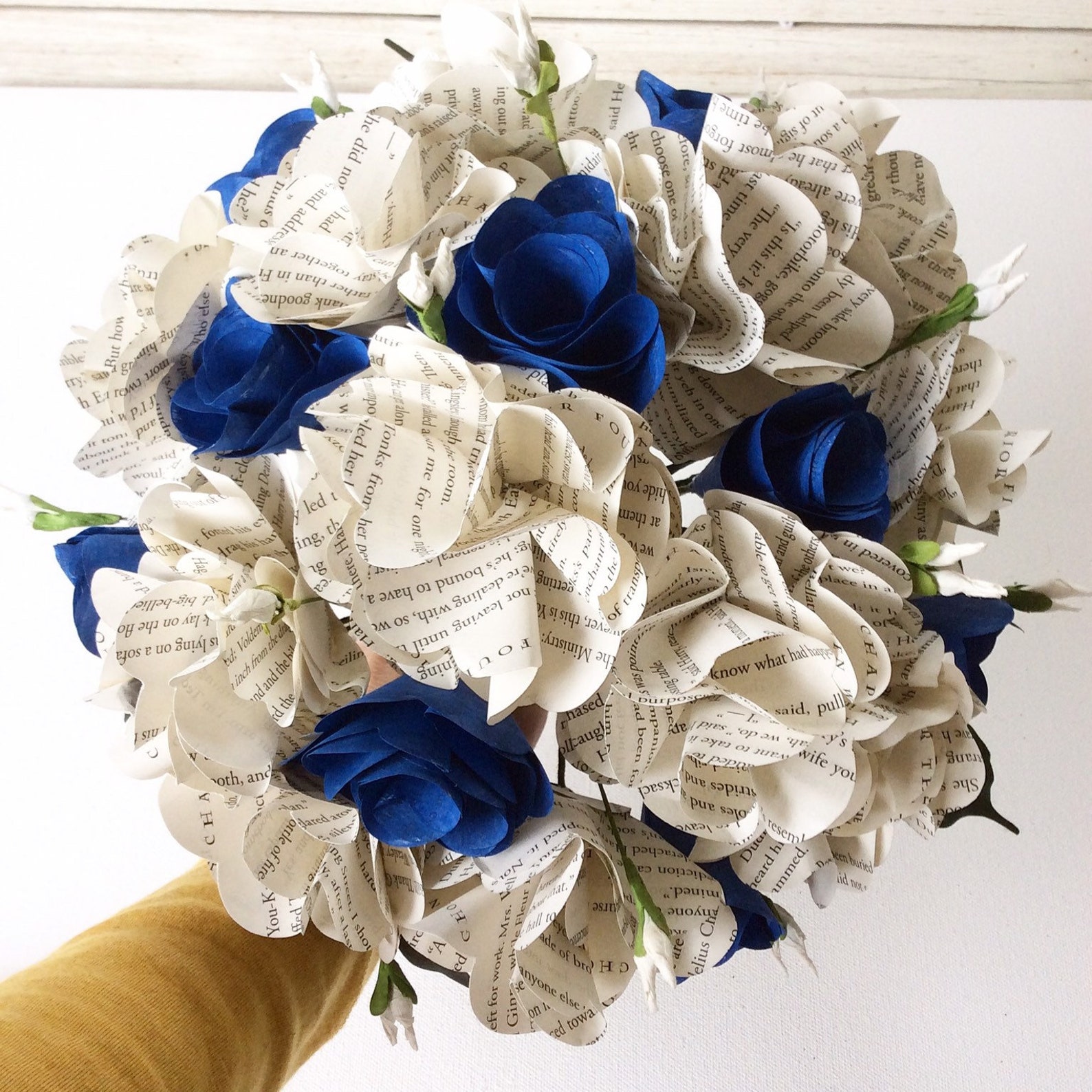 Book Bouquet Paper Bouquet Custom Book Bouquet Wedding - Etsy
