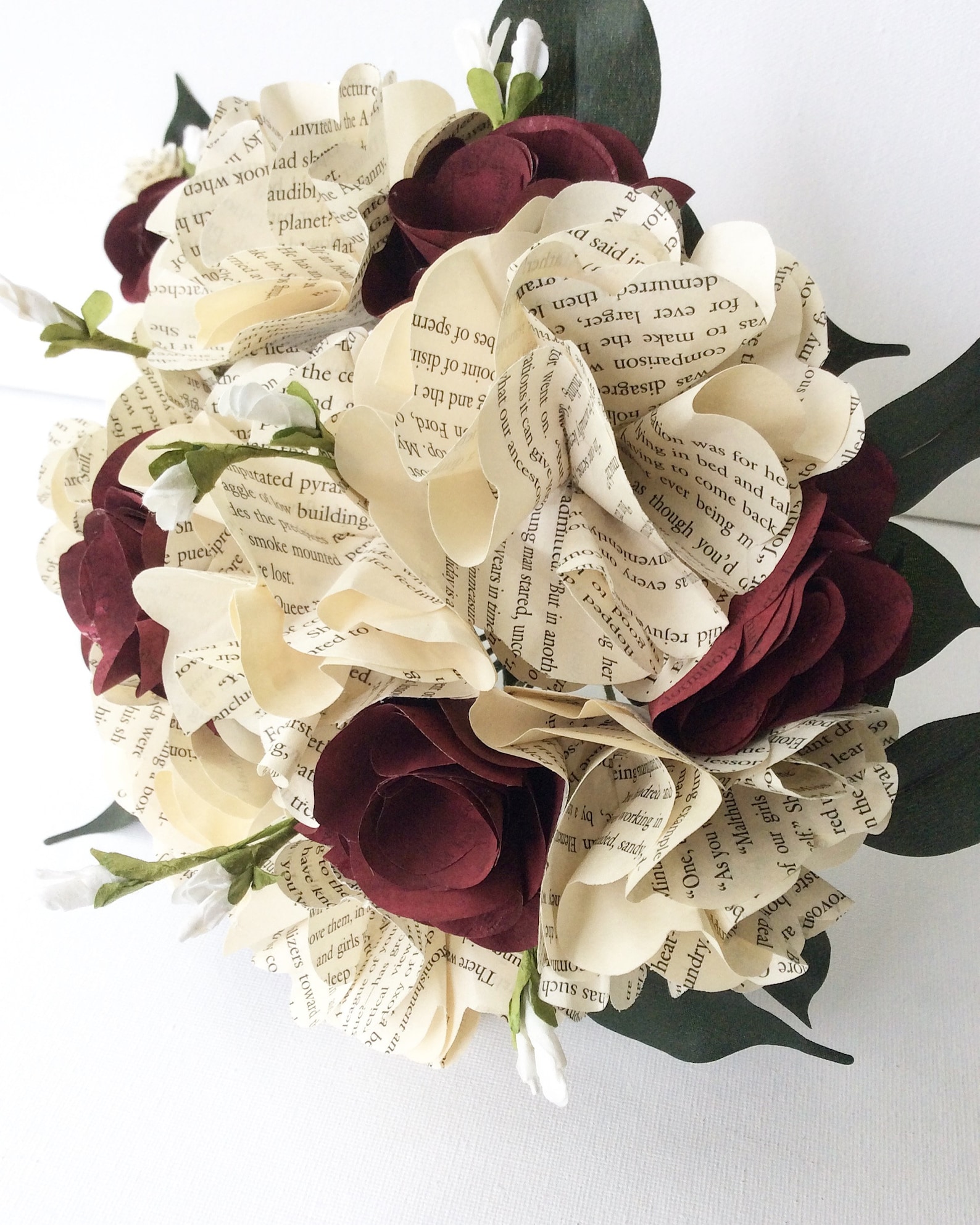 Book Bouquet Paper Bouquet Custom Book Bouquet Wedding - Etsy
