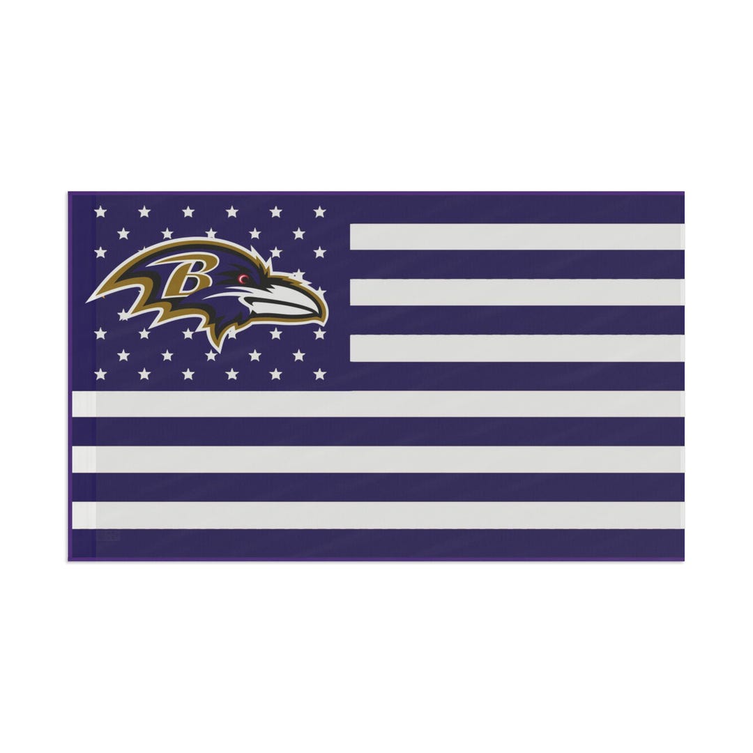 NFL Baltimore Ravens X American Flag, Sports Decor, Fan Merchandise ...