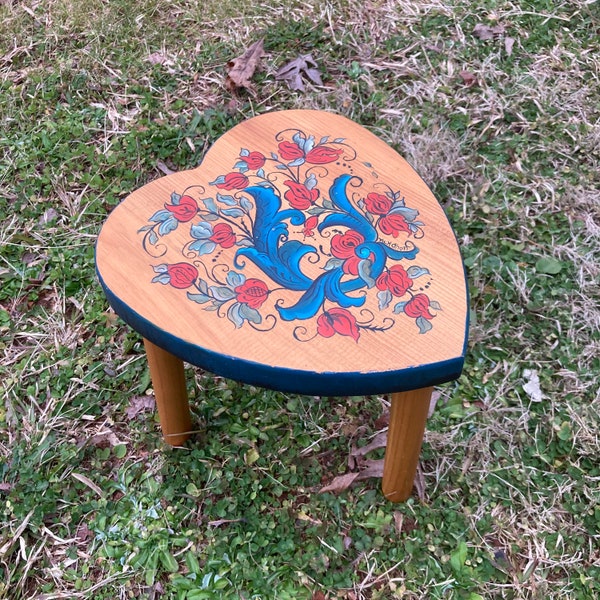 Hand Painted Stool - Etsy