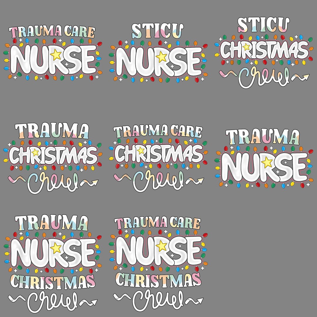 Funny Trauma Nurse PNG – ICU Surgical Crew Christmas Medical Holiday ...