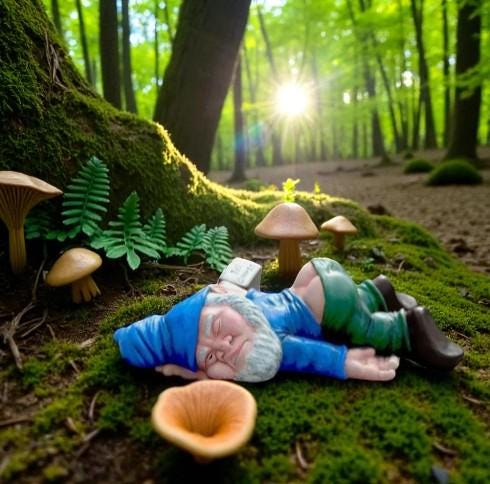 Funny Drunk Dwarf Garden Gnome Rude Passed Out Statue Resin Outdoor ...