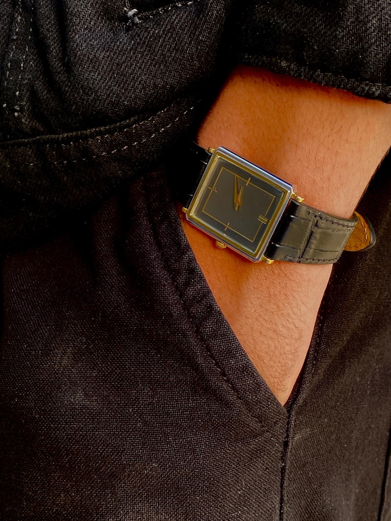 Vintage Rare Seiko Tank Watch; Two Tone Mens Watch - Etsy UK