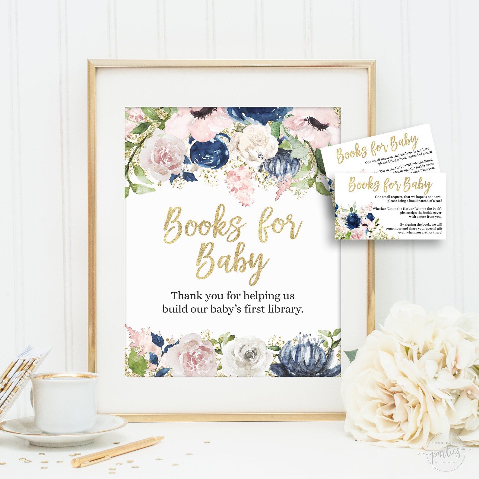 Books for Baby Cards and Sign Bundle Gifts Sign Blush - Etsy