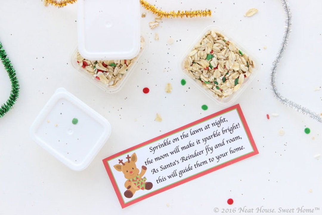Magic Reindeer Food Poem - Printable Tags for Christmas Favors ...