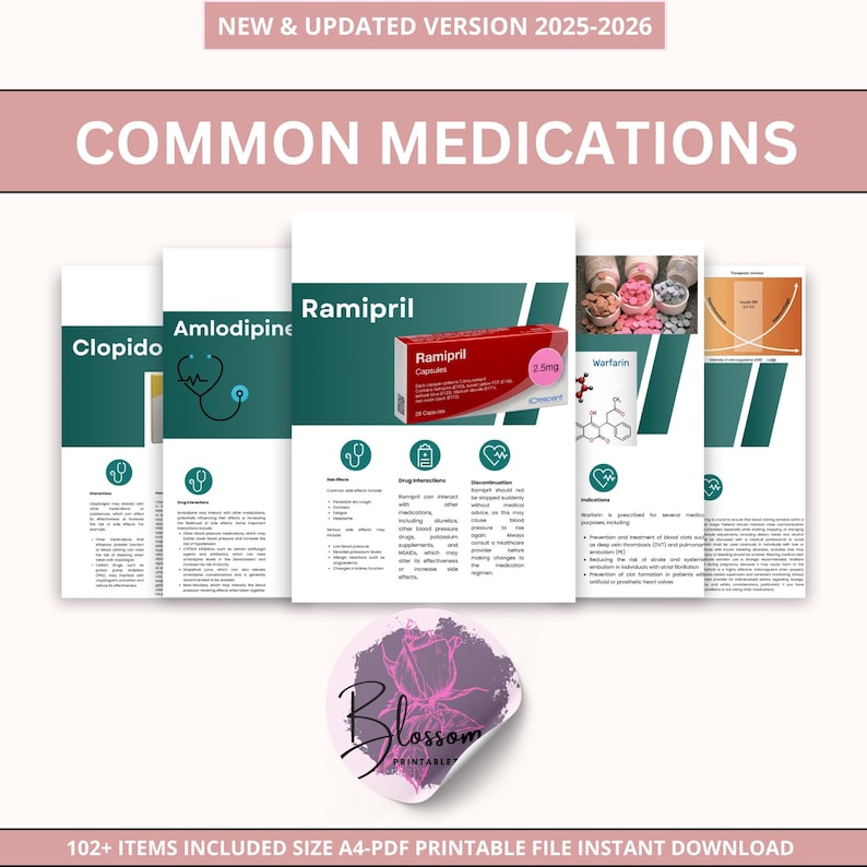 Common Medications Mega Bundle | Medication Administration | Nclex ...
