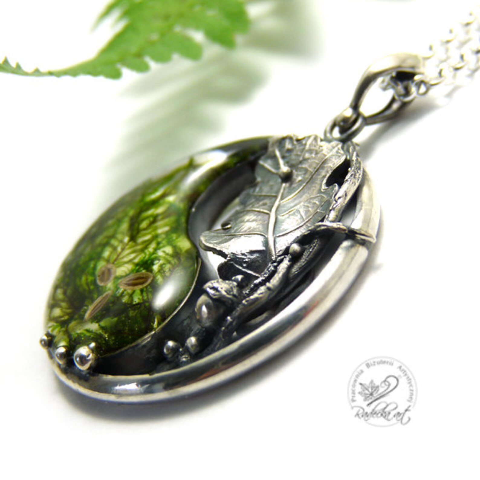 FREE SHIPPING, Yin Yang Jewelry, Yin Yang Necklace, Metal Clay , Yin ...