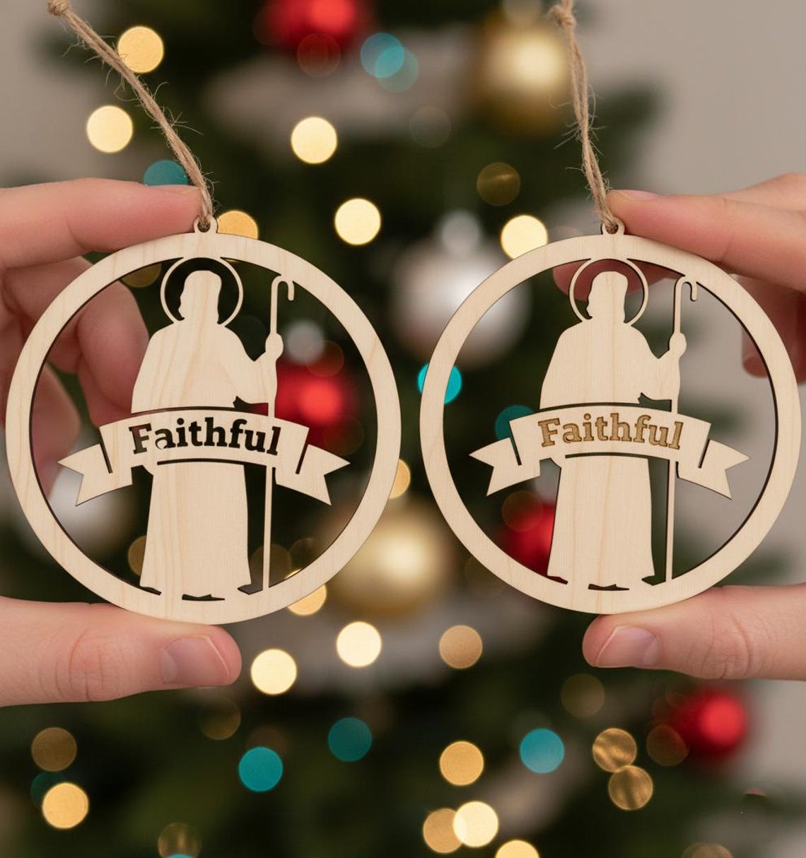 Saint Joseph Ornament, Faithful Christian Laser Cut File (SVG) - Etsy