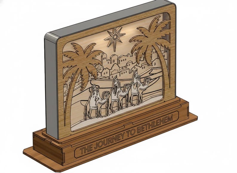Christmas Nativity Diorama SVG | 3D Standing Scene Laser Cut File |easy ...