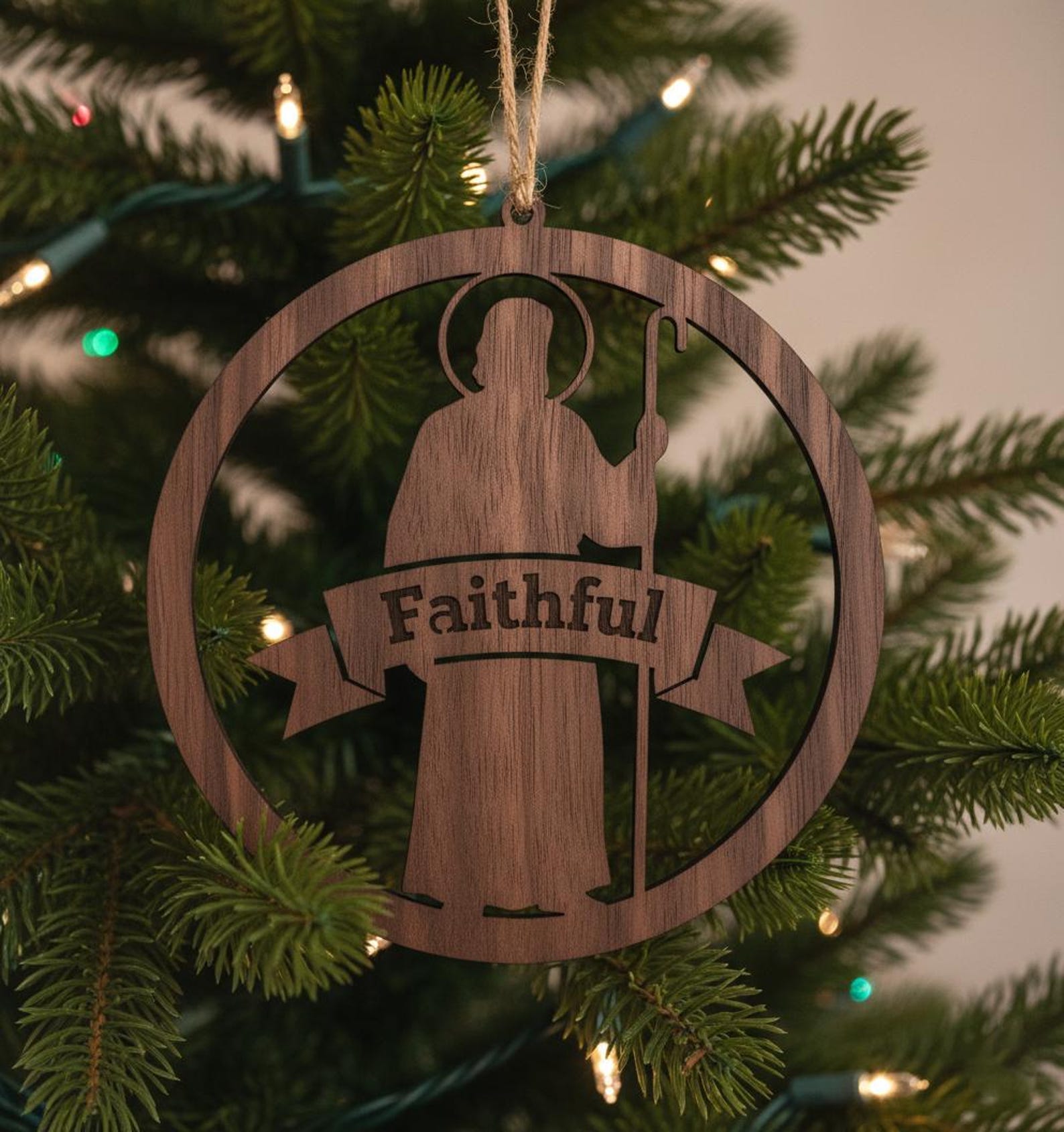Saint Joseph Ornament, Faithful Christian Laser Cut File (SVG) - Etsy