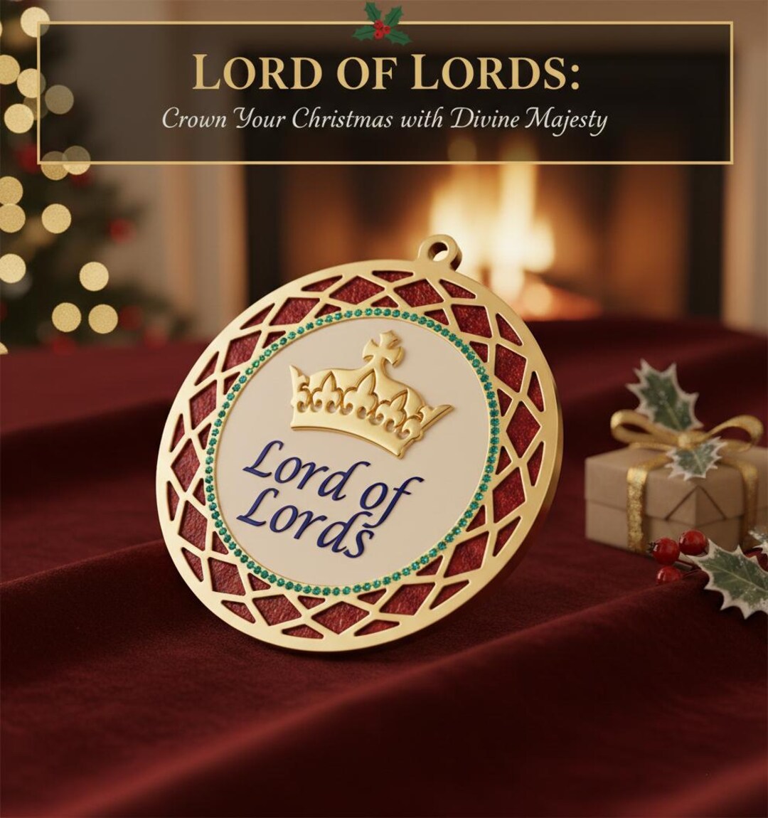 Lord of Lords Ornament SVG | Royal Crown Laser Cut File (digital ...