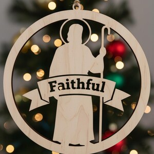 Saint Joseph Ornament, Faithful Christian Laser Cut File (SVG) - Etsy