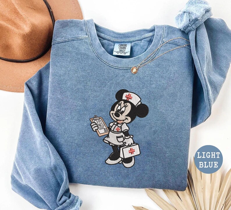Nurse Mouse Embroidery Design, Cartoon Medical Stitch File (digital ...