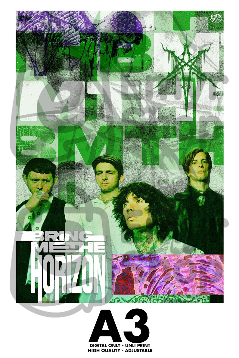 A3 Bring Me the Horizon Poster: Band Wall Art (digital Download) - Etsy ...
