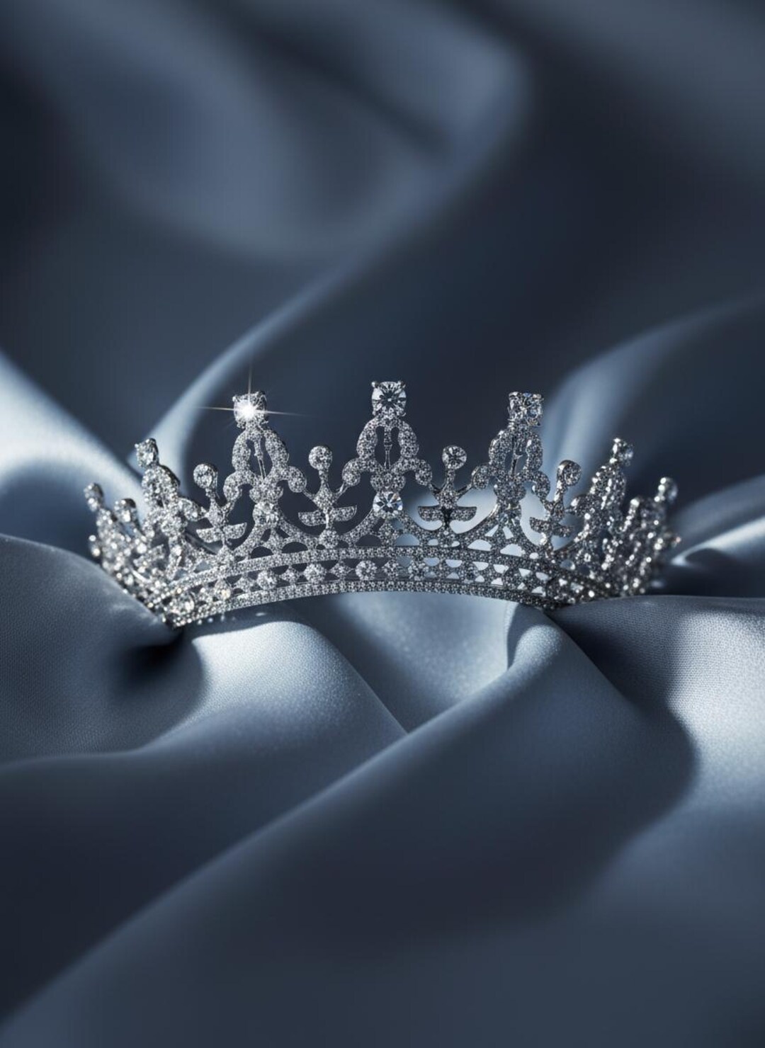 Grand Crystal Bridal Crown | Tall Queen Wedding Tiara - Etsy