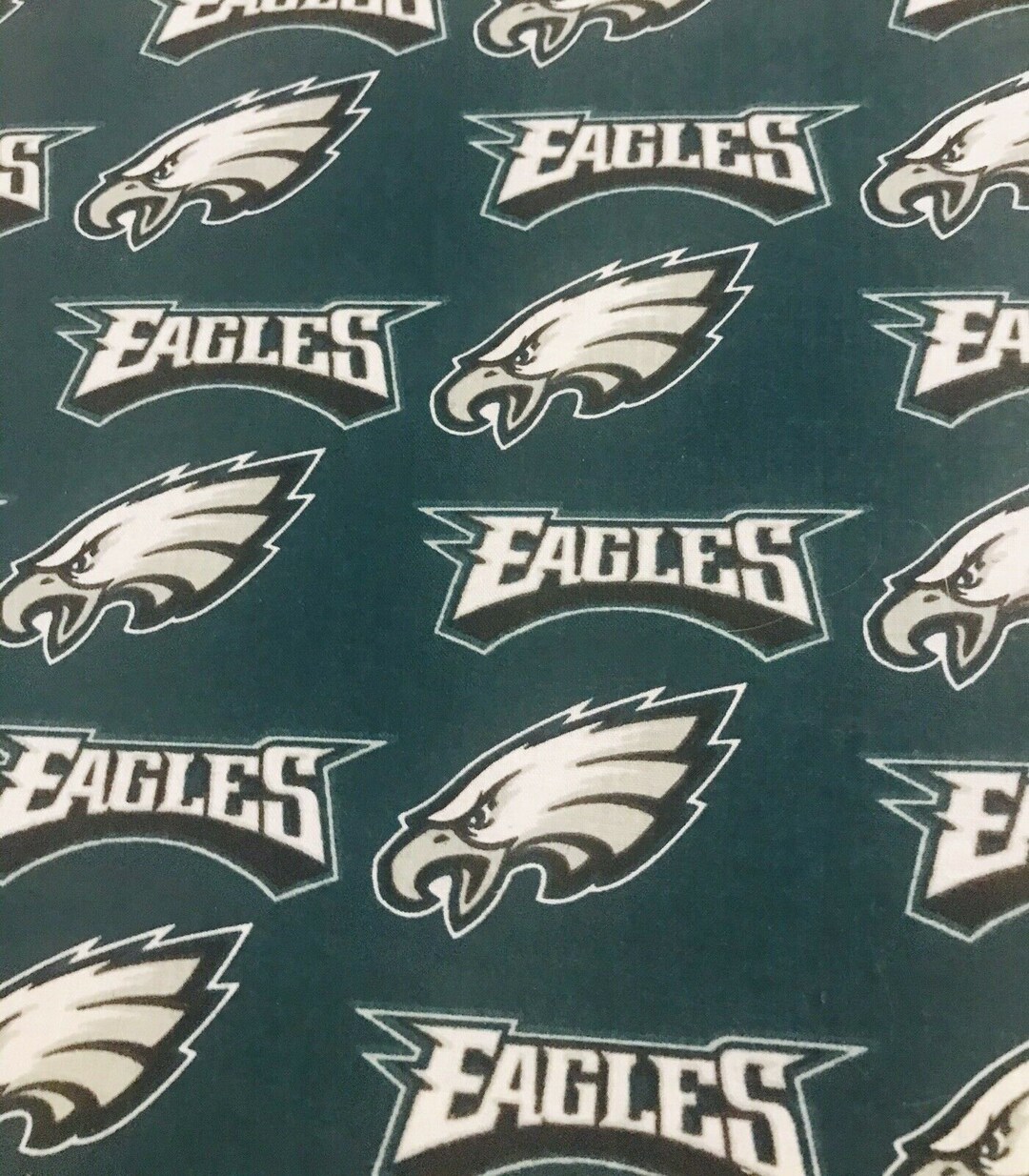 Philadelphia Eagles Fabric by the 1/2 Yard 18 X 58 Wide - Etsy