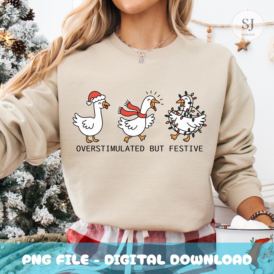 Funny Christmas Geese PNG, Holiday Humor Design (digital Download) - Etsy