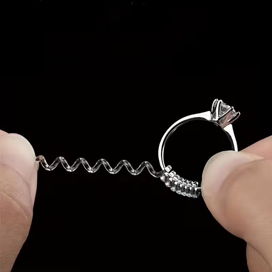 Clear Spiral Ring Size Adjuster Set – Invisible Silicone, 4 Sizes - Etsy