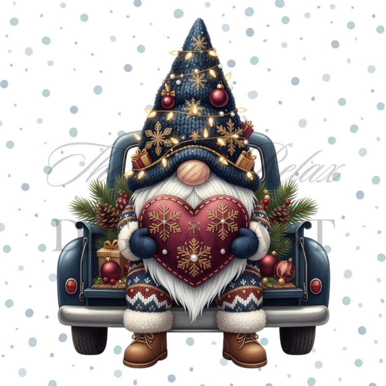 Christmas Gnome Clipart Bundle | Winter Gnome PNG | Holiday Stickers ...