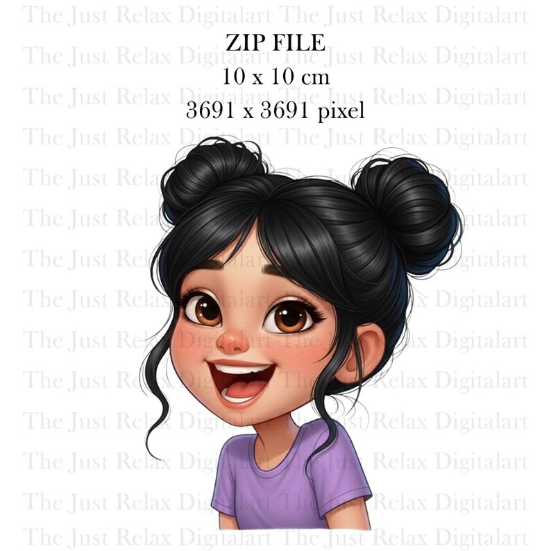 Sassy Girl Clipart Bundle – Funny Cartoon PNG Illustrations (digital ...