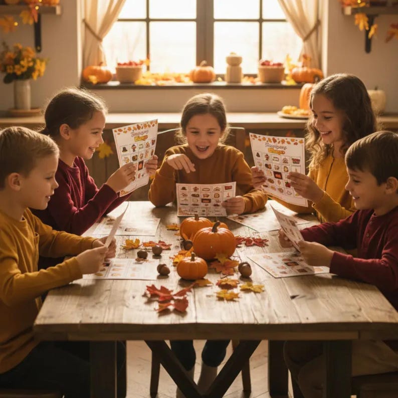 Thanksgiving Bingo, 30 Thanksgiving Bingo Cards, Thanksgiving Activity ...