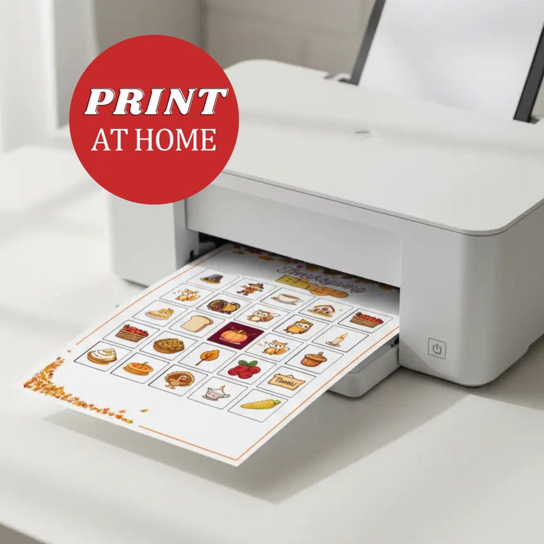 Thanksgiving Bingo, 30 Thanksgiving Bingo Cards, Thanksgiving Activity ...