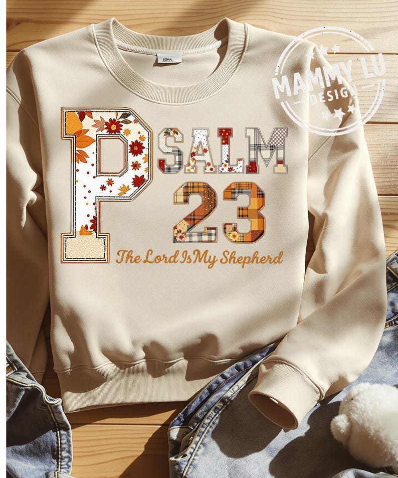 Psalm23 PNG | Thanksgiving PNG | Glitter & Gratitude | Preppy Fall ...