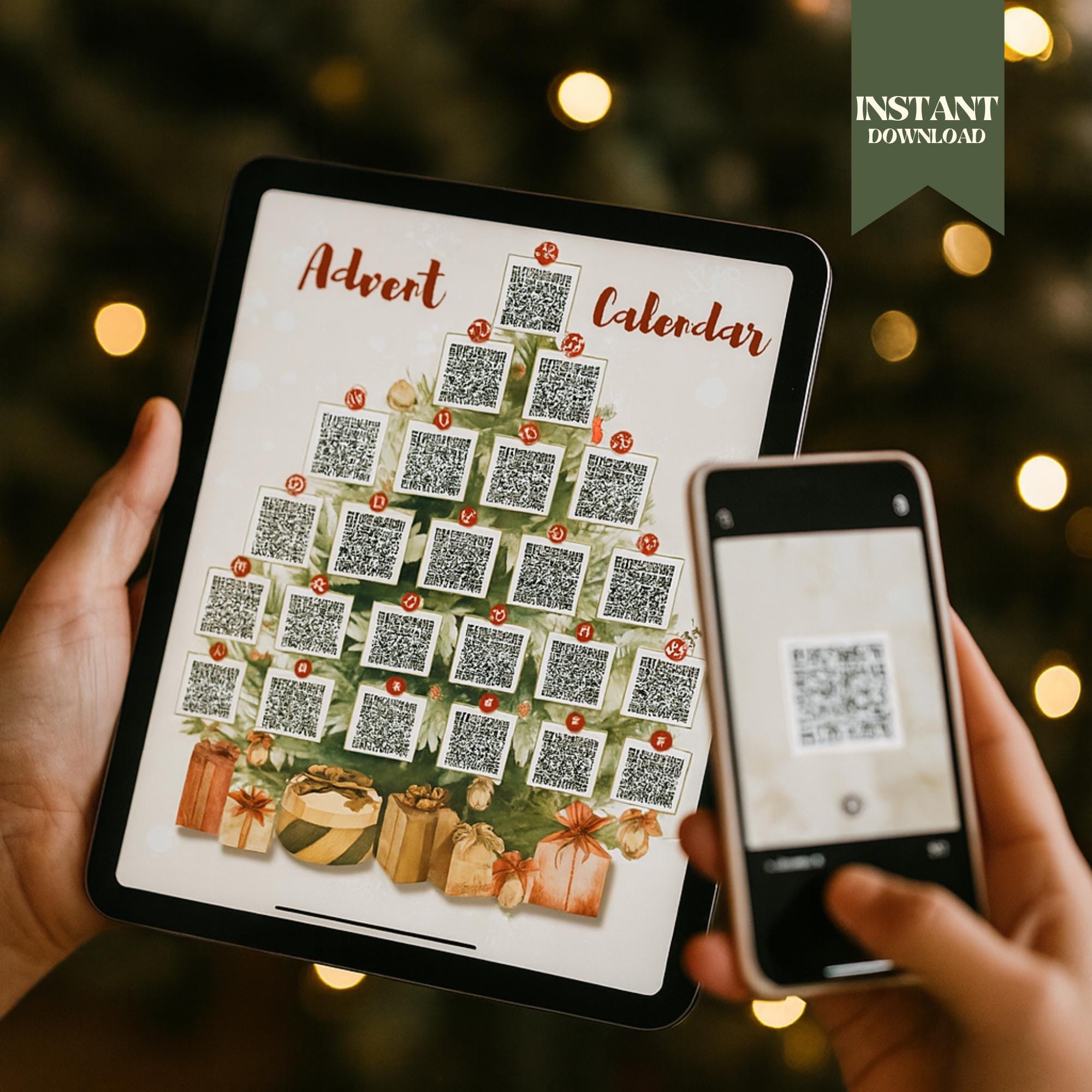 Christmas Advent Calendar With QR Code | 24 Fun Activities for the ...