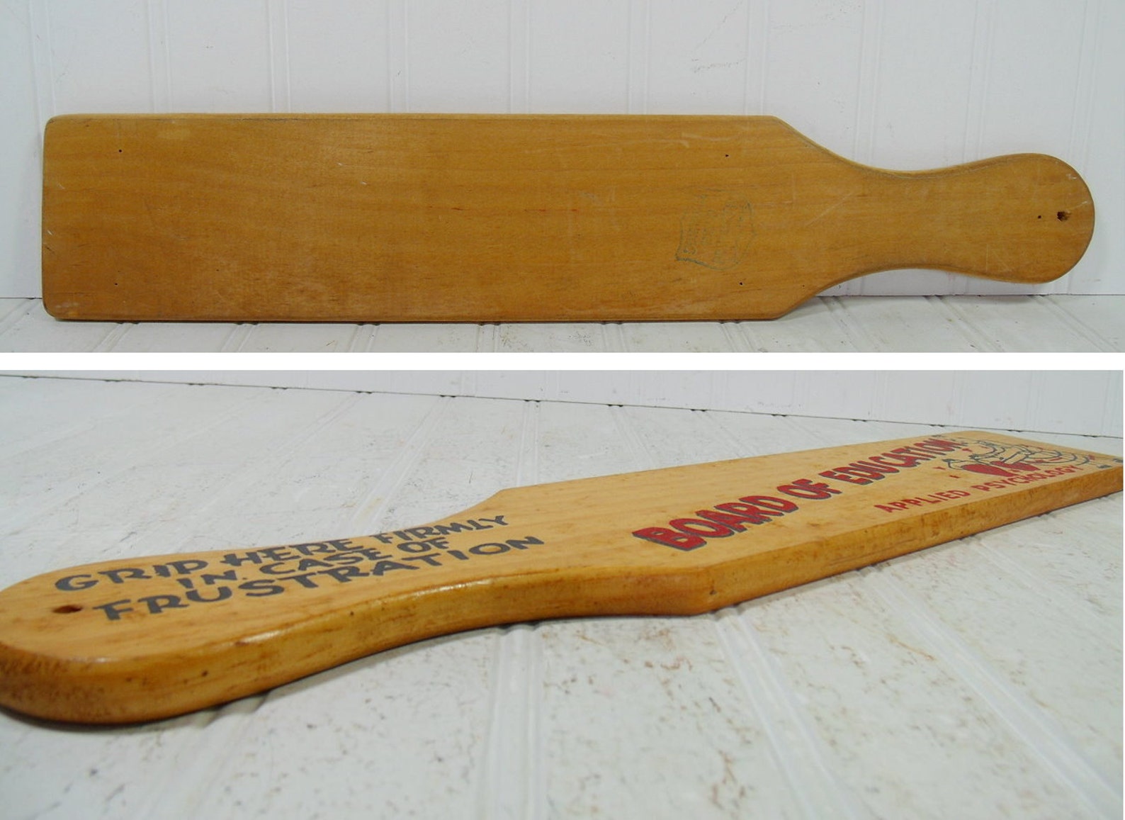 Original Board of Education Wooden Paddle Vintage School | Etsy