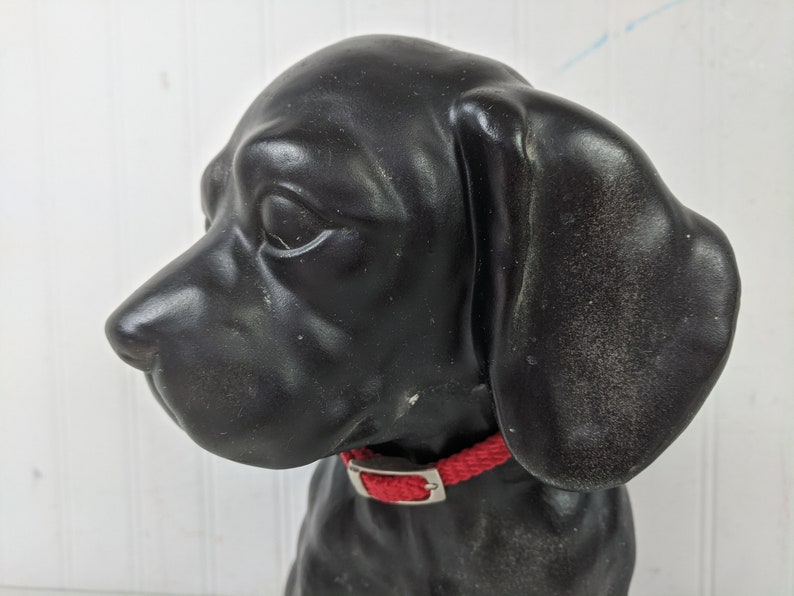 Black Labrador Dog Ceramic Figure 12 Sitting Dog Statue - Etsy