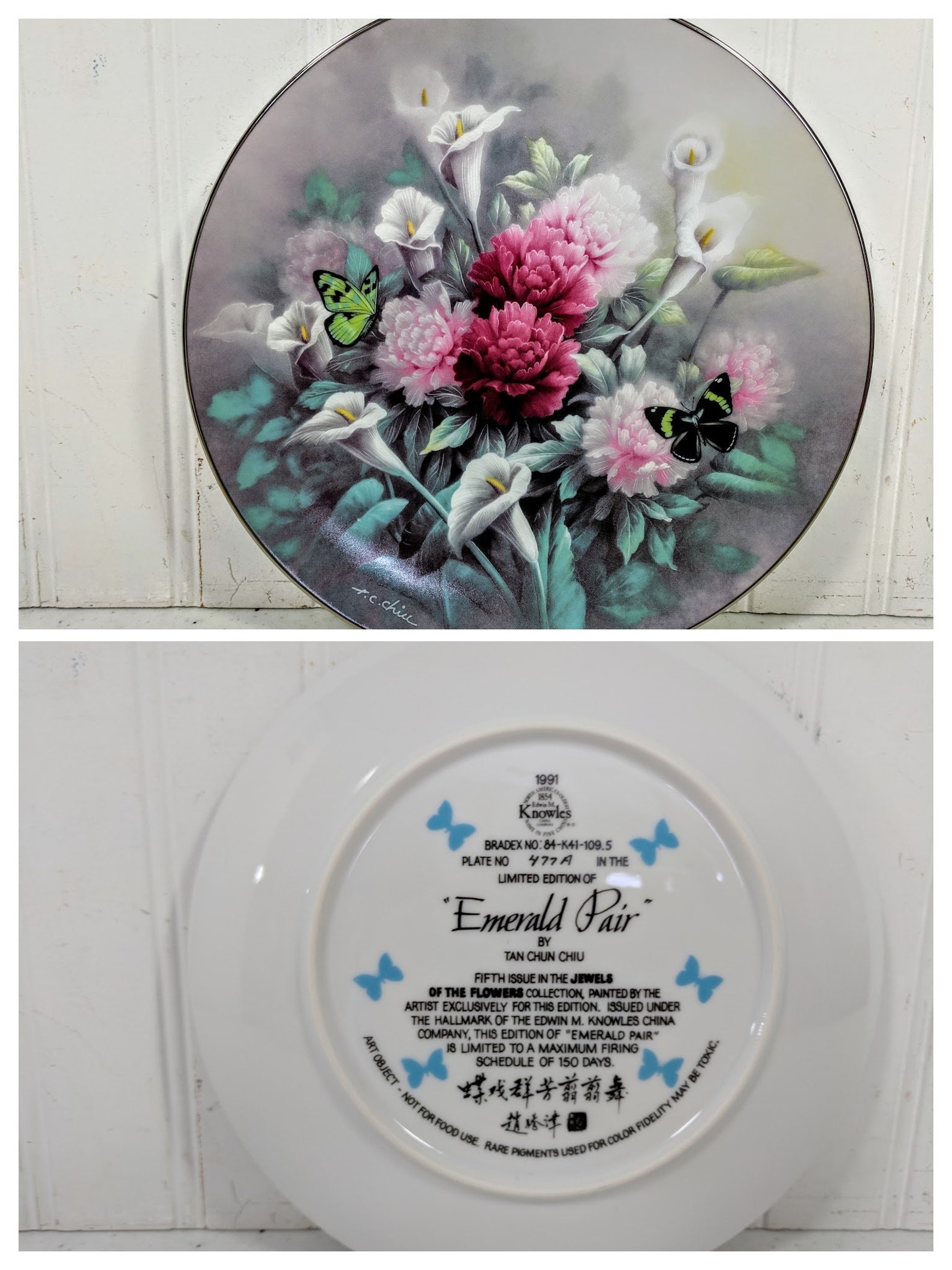 Jewels of the Flowers Plates Collection Art by Tan Chun Chiu Edwin M ...