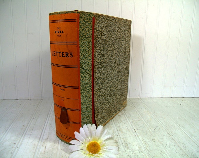 The Rival File Letter Binder Vintage Library Expanding File Folder ...