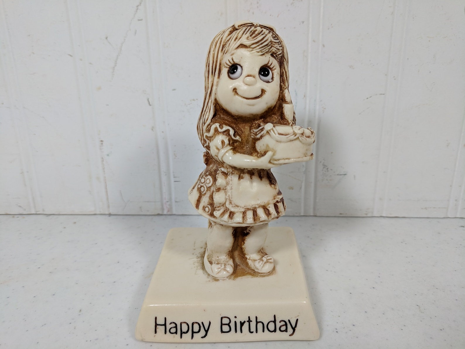 Happy Birthday Girl Figurine Sillisculpts Statue 9044 R. & W. | Etsy