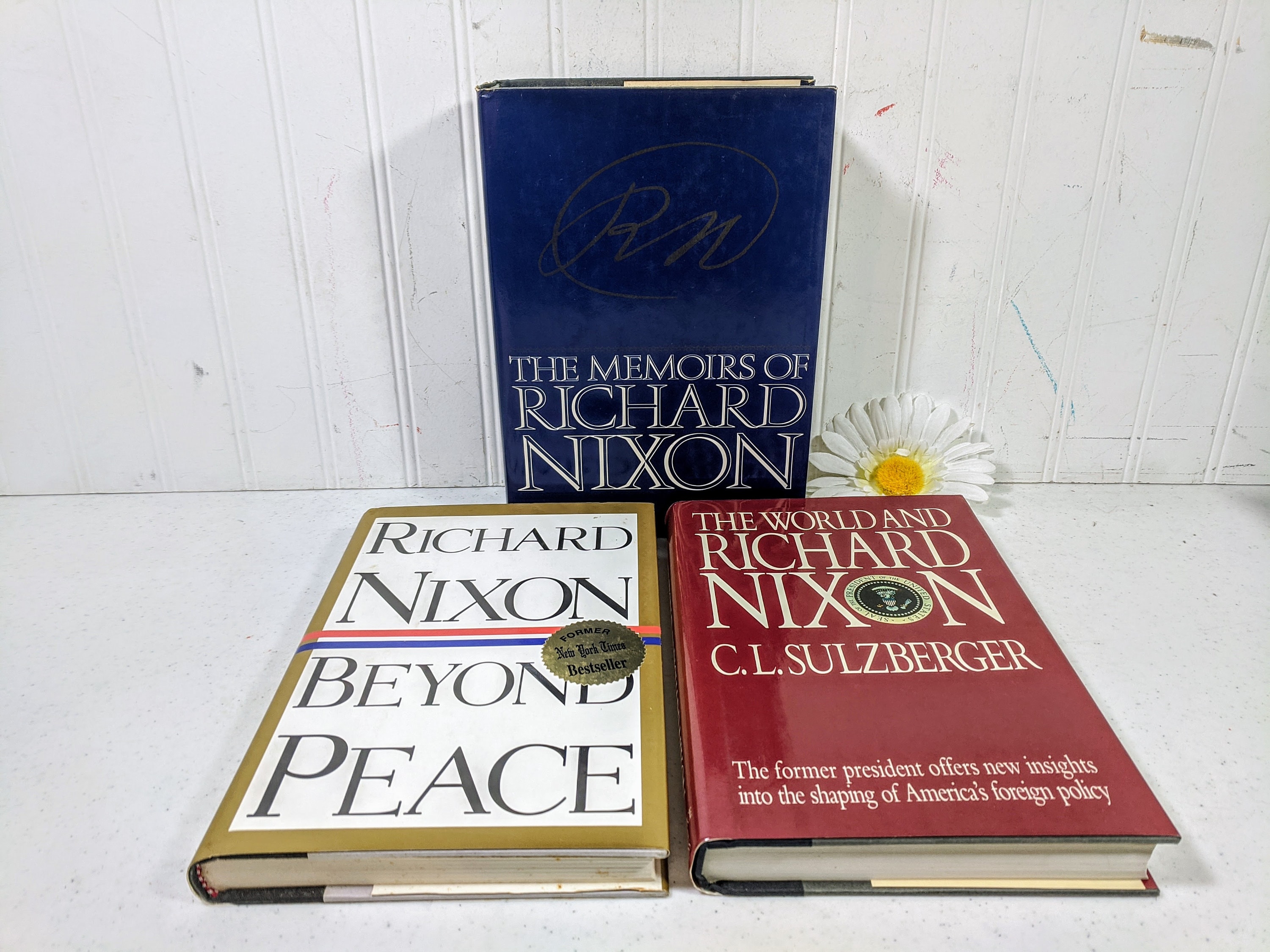 Nixon Book Collection of 3 the Memoirs of Richard Nixon, the World ...