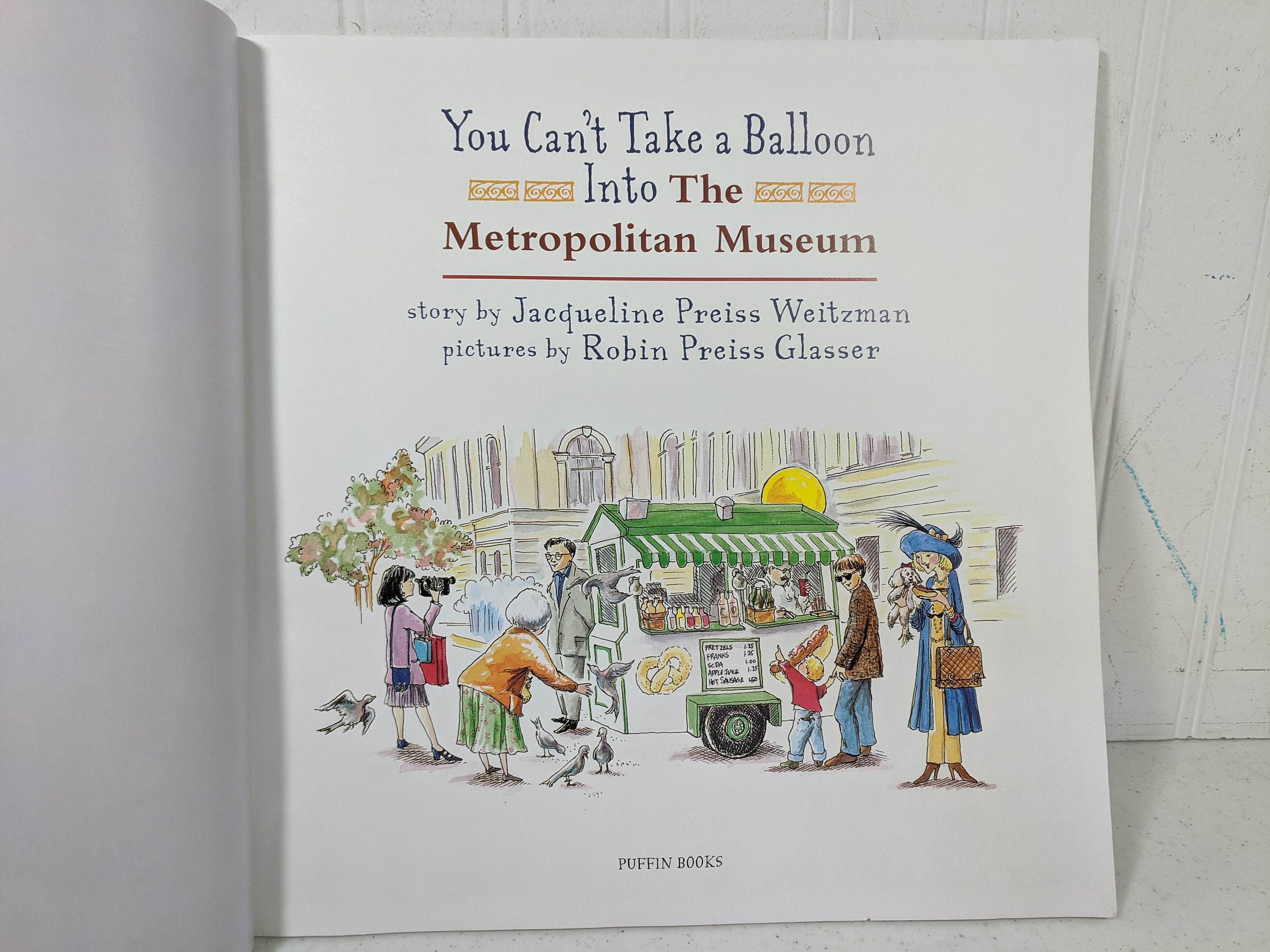 You Can't Take a Balloon Into the Metropolitan Museum Book - Etsy