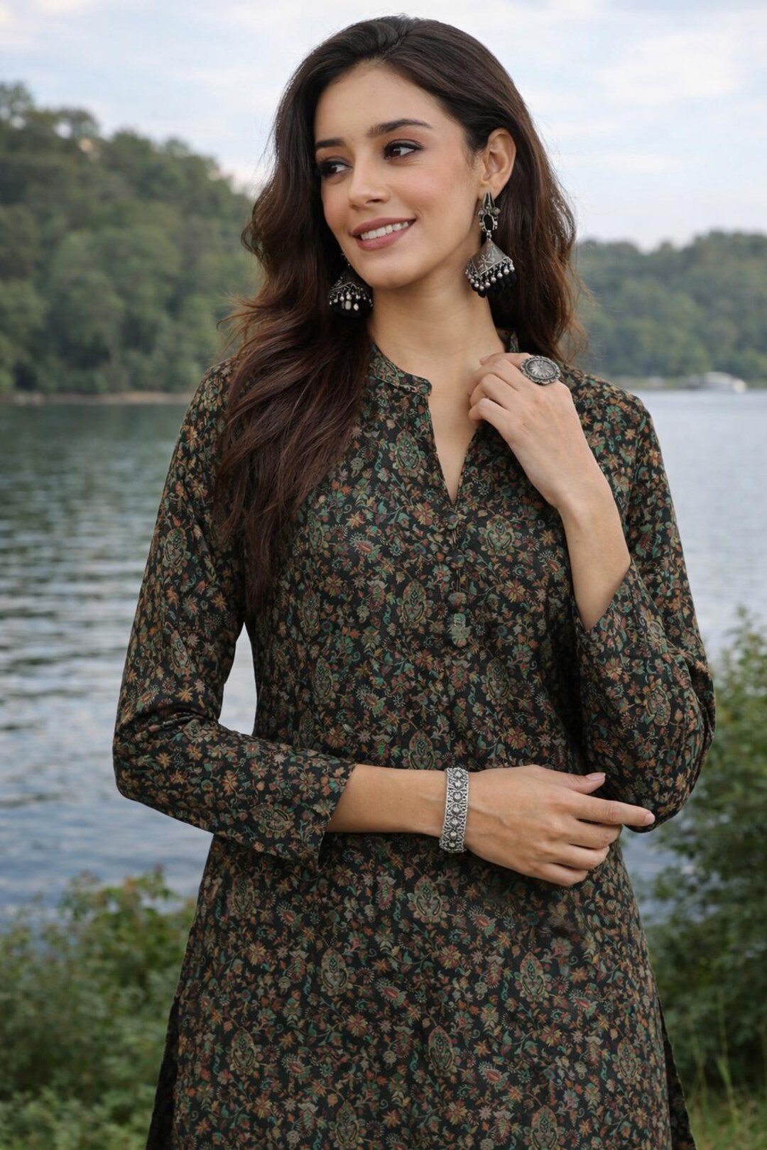 Woolen Kurta Set for Women | Winter Warm Suit | Elegant Wool Blend ...
