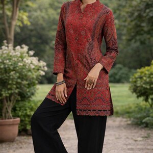 Woolen Kurta Set for Women | Winter Warm Suit | Elegant Wool Blend ...