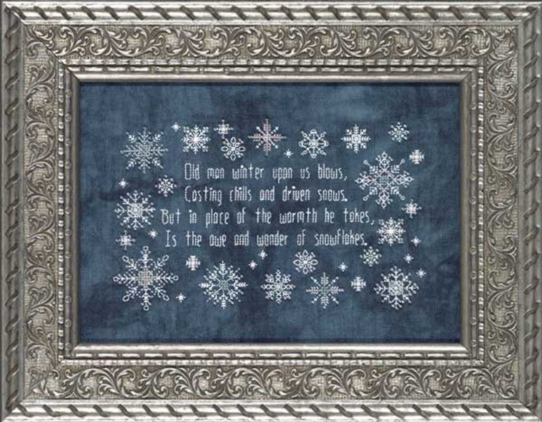 Ode to Snowflakes -counted Cross Stitch Pattern Booklet, Glendon Place ...