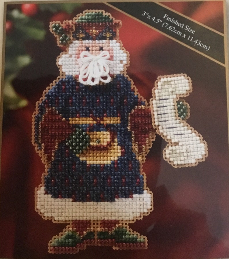 Medieval Santa Kit Canterbury Santa Counted Cross Stitch - Etsy
