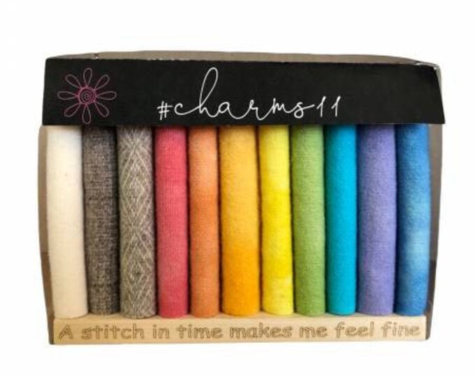 Felted Wool Charm Pack - 5x5 Charms 11 Piece Assortment - Etsy