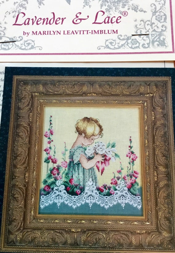 Emmas Garden Cross Stitch Pattern Lavender and Lace Pattern - Etsy